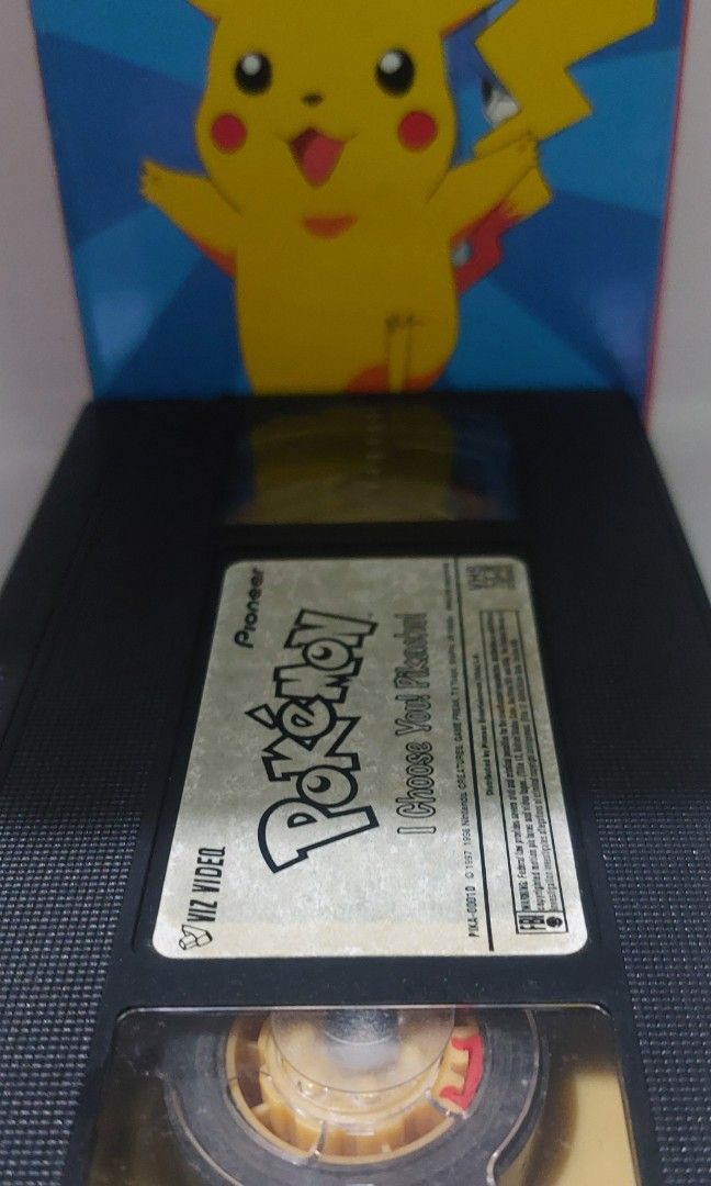 Pokemon I Choose You! Pikachu! Collectible VHS Video Tape Movie Anime ...