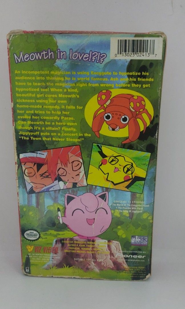 Pokemon Jigglypuff Pop Collectible VHS Video Tape Movie Anime Cartoons ...