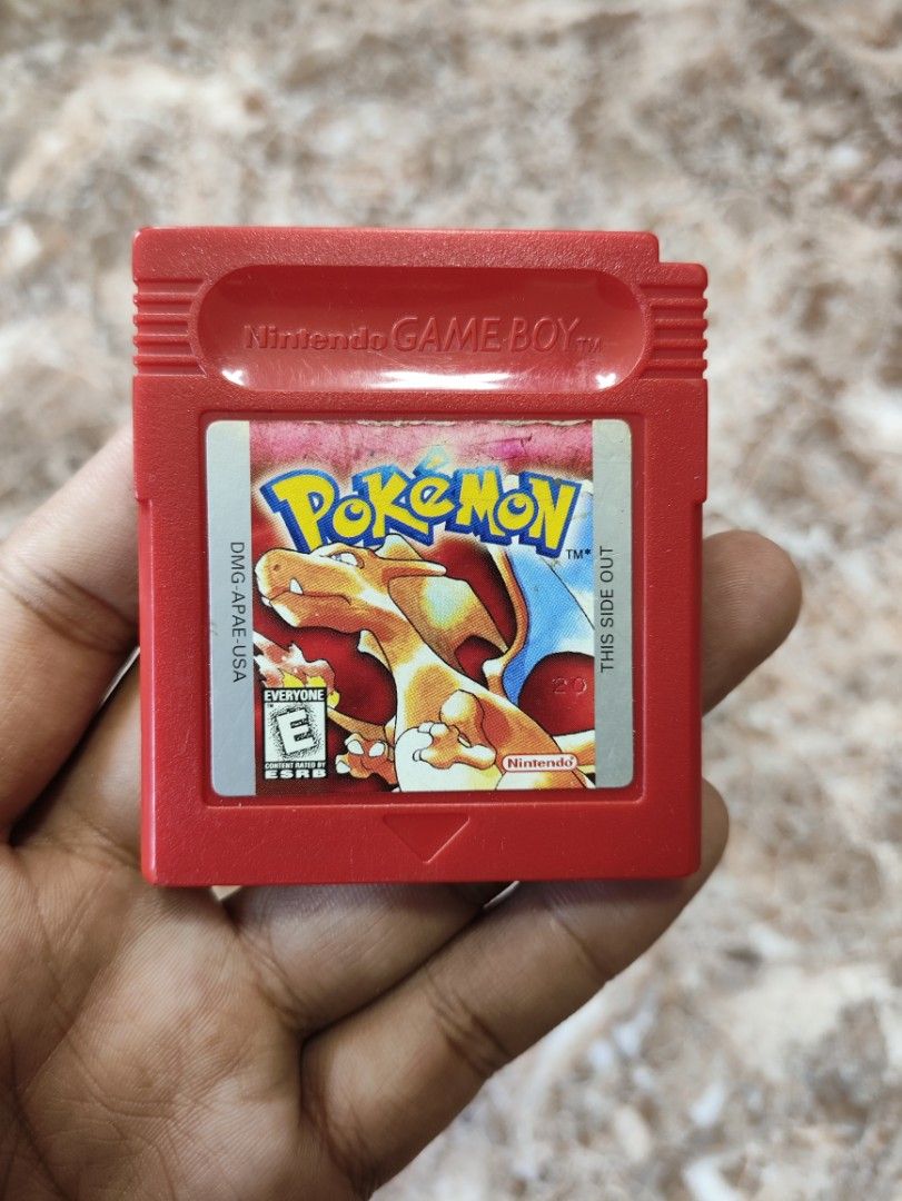 Pokemon Red (Fade Label) Authentic GBC Gameboy Color Game, Video Gaming ...