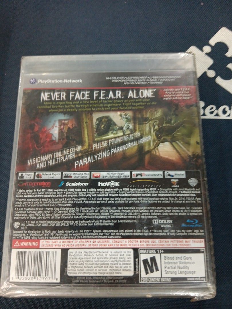 PS3 Fear 3, Video Gaming, Video Games, PlayStation on Carousell