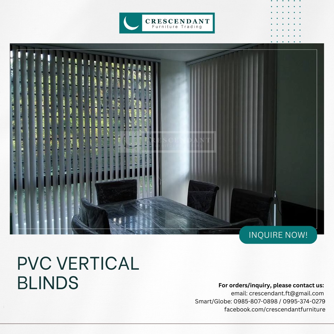 PVC Vertical Window Blinds, Furniture & Home Living, Office Furniture ...