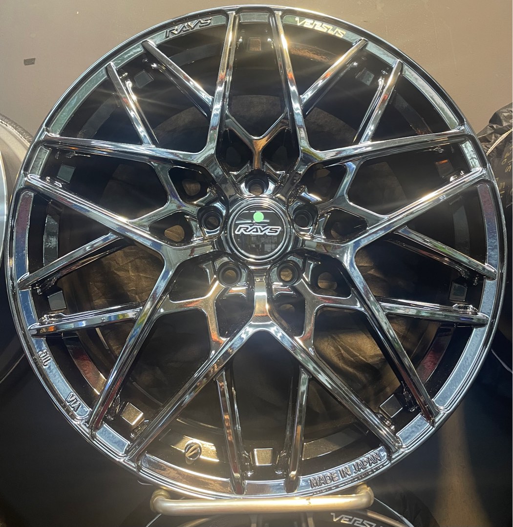 RAYS VV25M 20x8.5 +28 5x120 jet black for new Toyota alphard n Veilfire ...