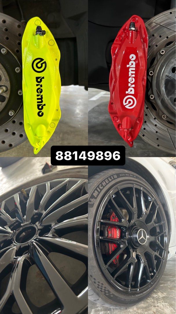 RIM SPRAY CALIPER SPRAY, KERB RASH REPAIR, BRAKE KIT RESPRAY, DECHROME ...