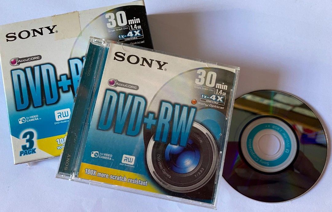 Sony camcorder DVD recording disc, Photography, Photography Accessories ...