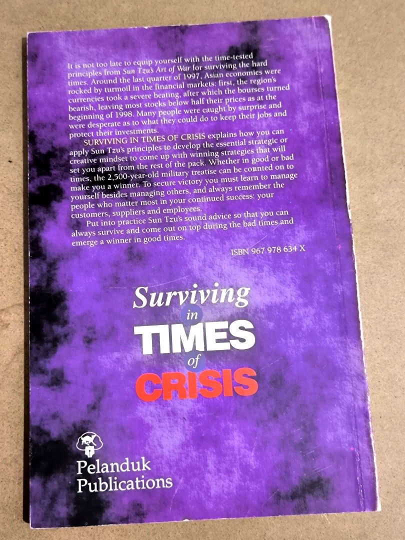 Surviving In Times Of Crisis Sun Tzu Art Of War Turning Danger Into ...