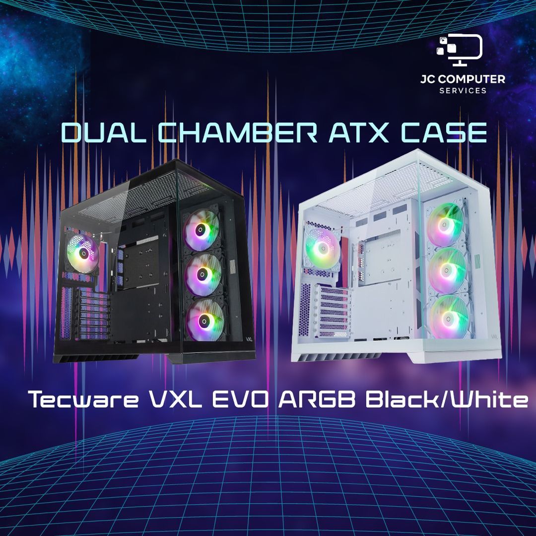 Tecware VXL EVO ARGB PC CPU Computer Desktop Case Chassis, Computers ...