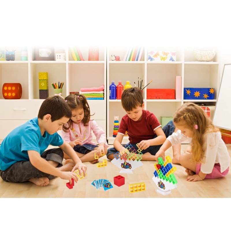 Tetra Tower Stacking Game Educational Toys For Kids Interactive Toys ...