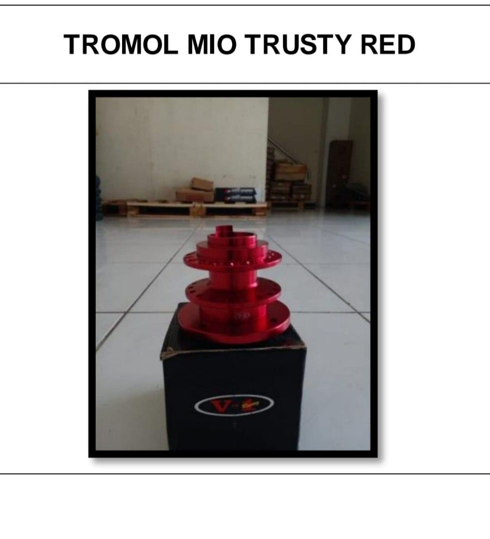 Tromol Mio trusty red, Aksesoris Mobil di Carousell