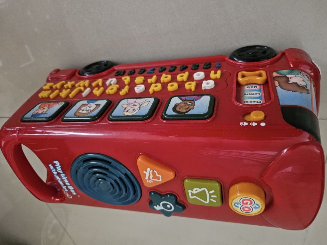 V tech phonics playtime bus, Bayi & Anak, Mainan & Baby Walker di Carousell