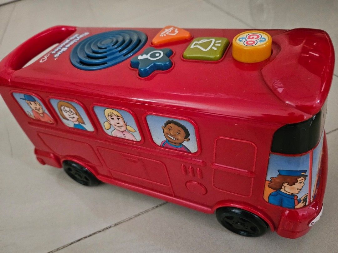 V tech phonics playtime bus, Bayi & Anak, Mainan & Baby Walker di Carousell