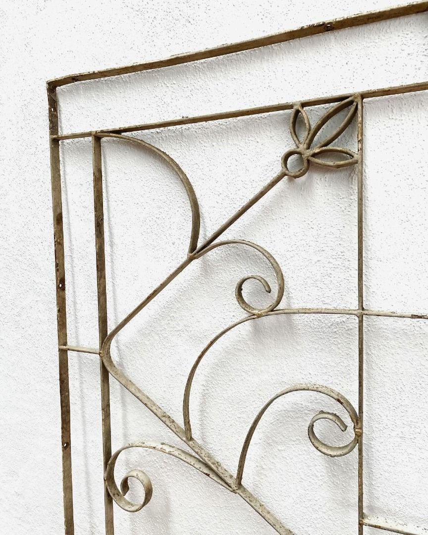 Vintage 1960 Wrought-Iron Window Grille Tingkap Besi Antik, Furniture ...