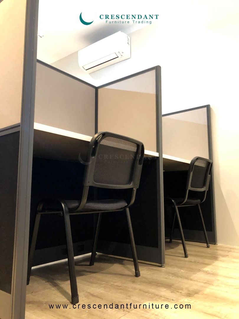 2 SEATER OFFICE CUBICLE PARTITION, Furniture & Home Living, Office ...