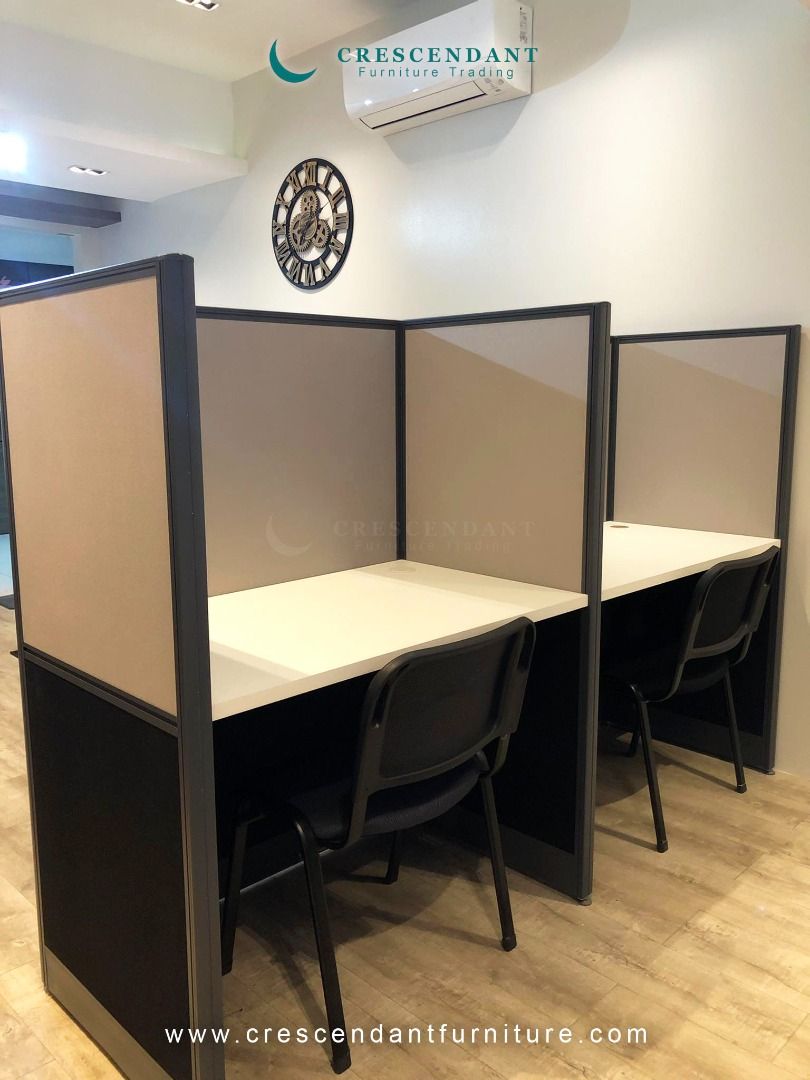 2 SEATER OFFICE CUBICLE PARTITION, Furniture & Home Living, Office ...