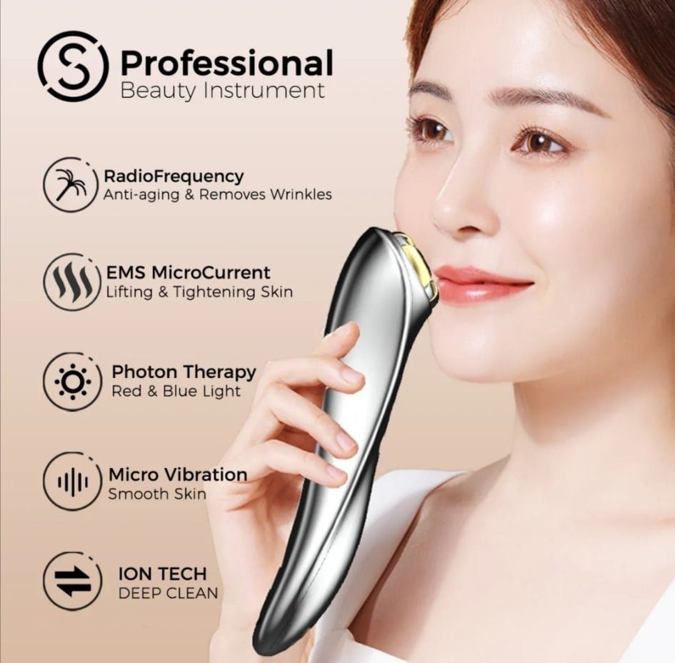 5 in 1 RF Device with RF/EMS/Ion and Photon Therapy, Beauty & Personal Care, Face, Face Care on ...