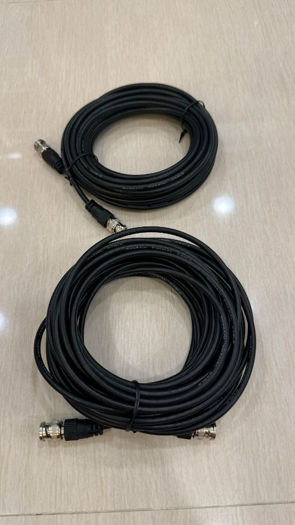 全新 監視器材 線材 BNC cable 影像訊號線 10米 一條100, 電腦及科技產品, 電腦周邊產品, 轉接線及轉換器在旋轉拍賣