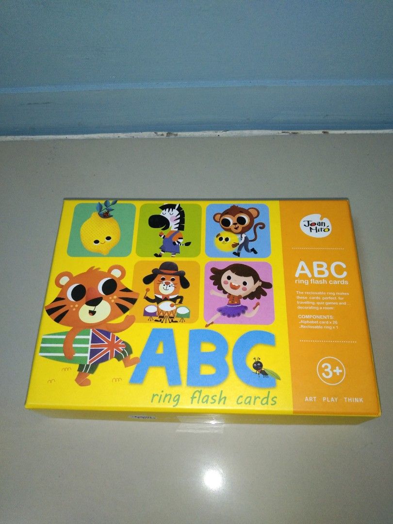 ABC ring flash cards, Babies & Kids, Babies & Kids Fashion on Carousell