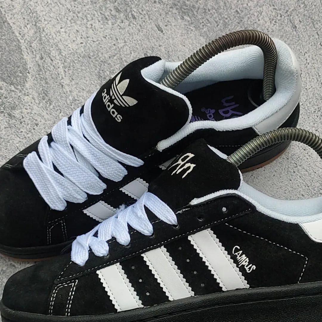 Adidas Campus 00s x Korn Black White Gum second original, Fesyen Pria ...