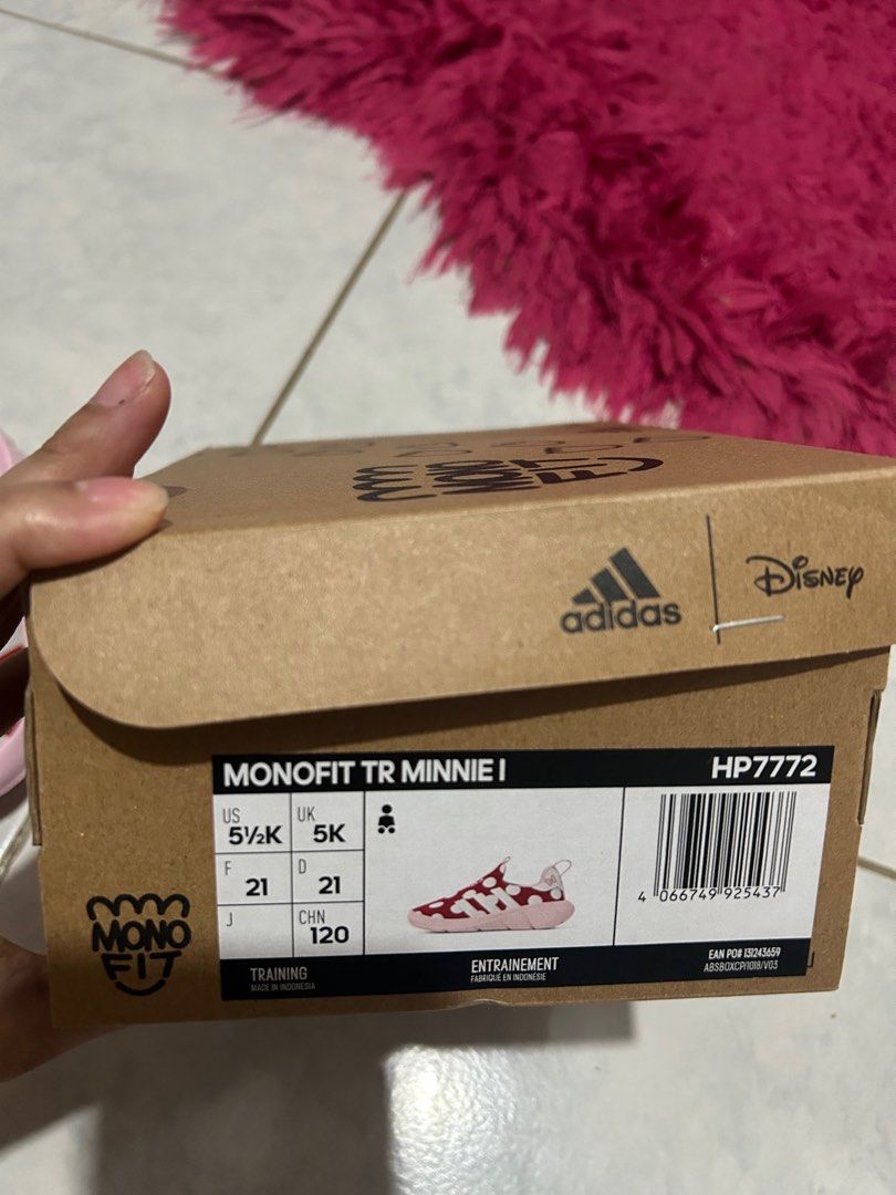 Adidas Monofit Disney Baby Girl Shoes Almost New, Babies & Kids, Babies ...