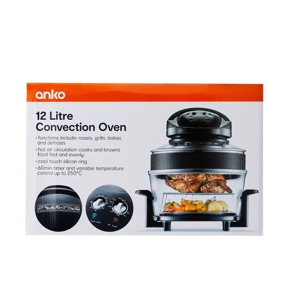 Anko 12 Litre Convection Oven -220volts, Furniture & Home Living ...