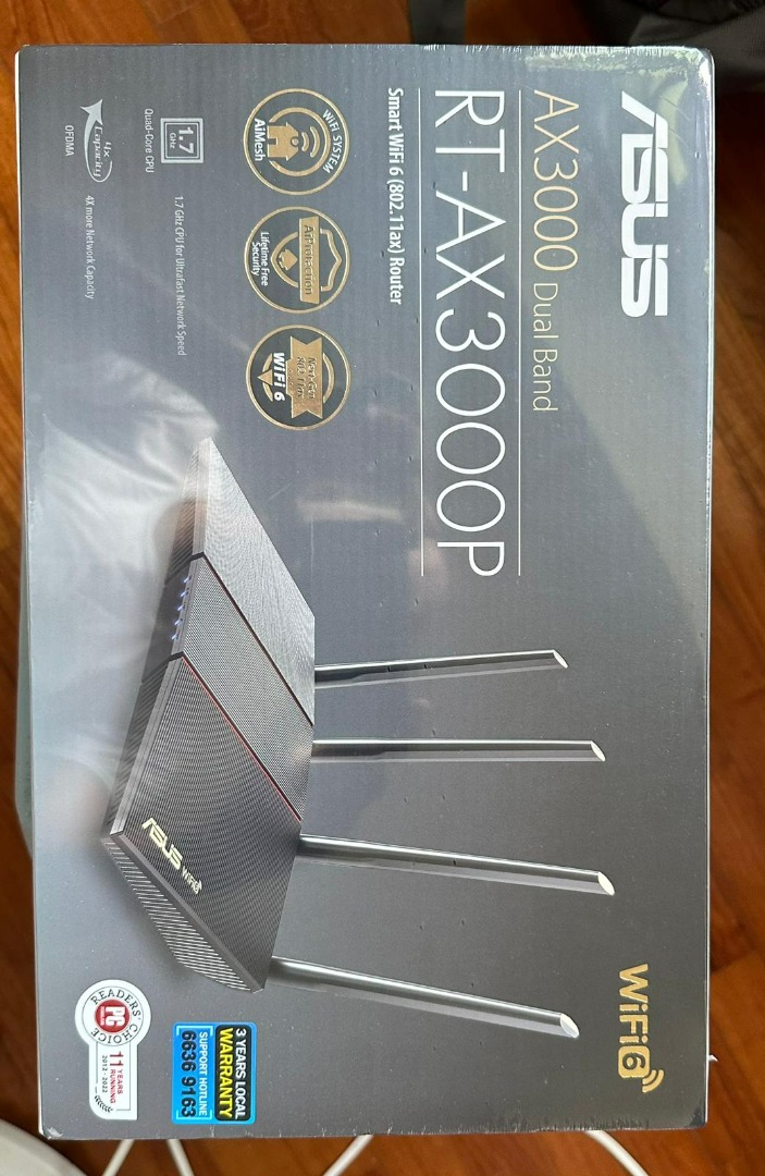 Asus Router AX3000 Dual Band RT-AX3000P, Computers & Tech, Parts ...