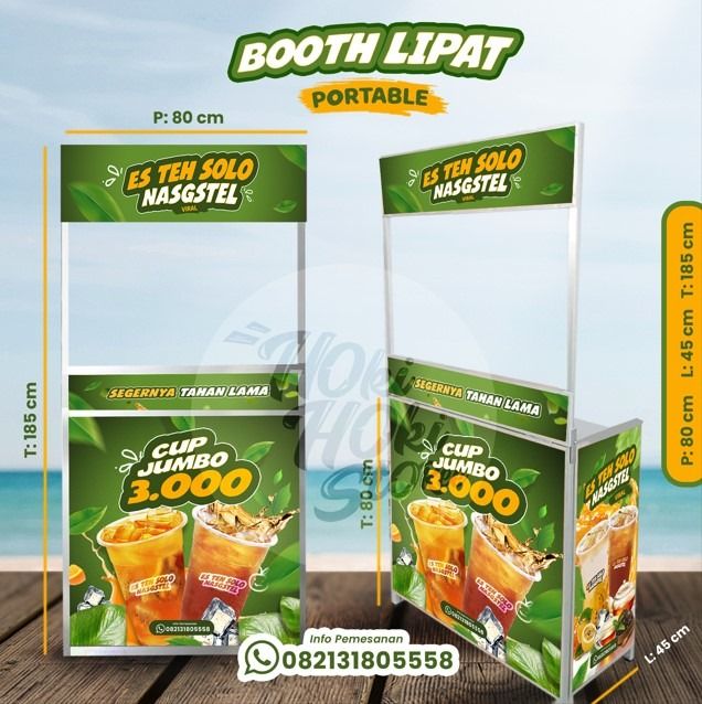 Booth Waralaba Es Teh Solo - Gerobak Franchise Es Teh Jumbo ...