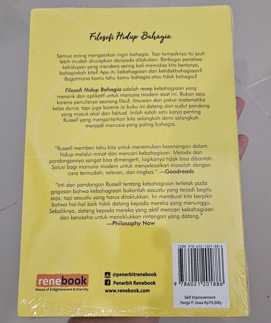 Buku - Filosofi Hidup Bahagia - Books, Buku & Alat Tulis, Buku di Carousell