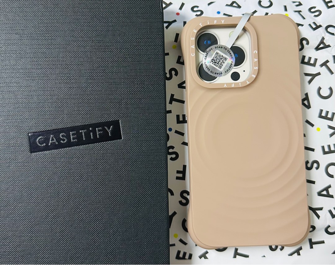 CASETIFY RIPPLE CASE (LATTE) FOR IPHONE 14 PRO, Mobile Phones & Gadgets ...