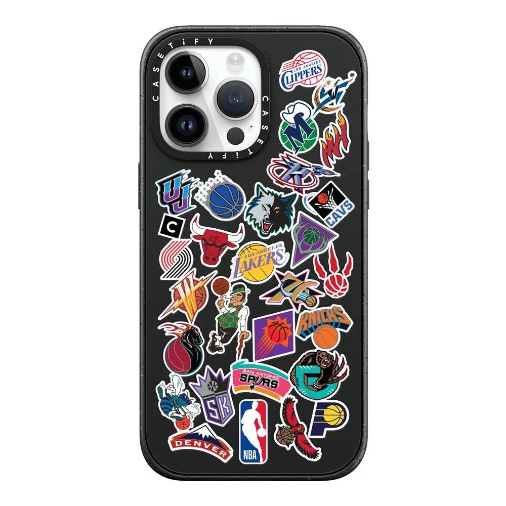 Casetify-Retro Logos Sticker Case 14 pro max手機殼, 手機及配件, 電子周邊配件及產品, 手機套及 ...