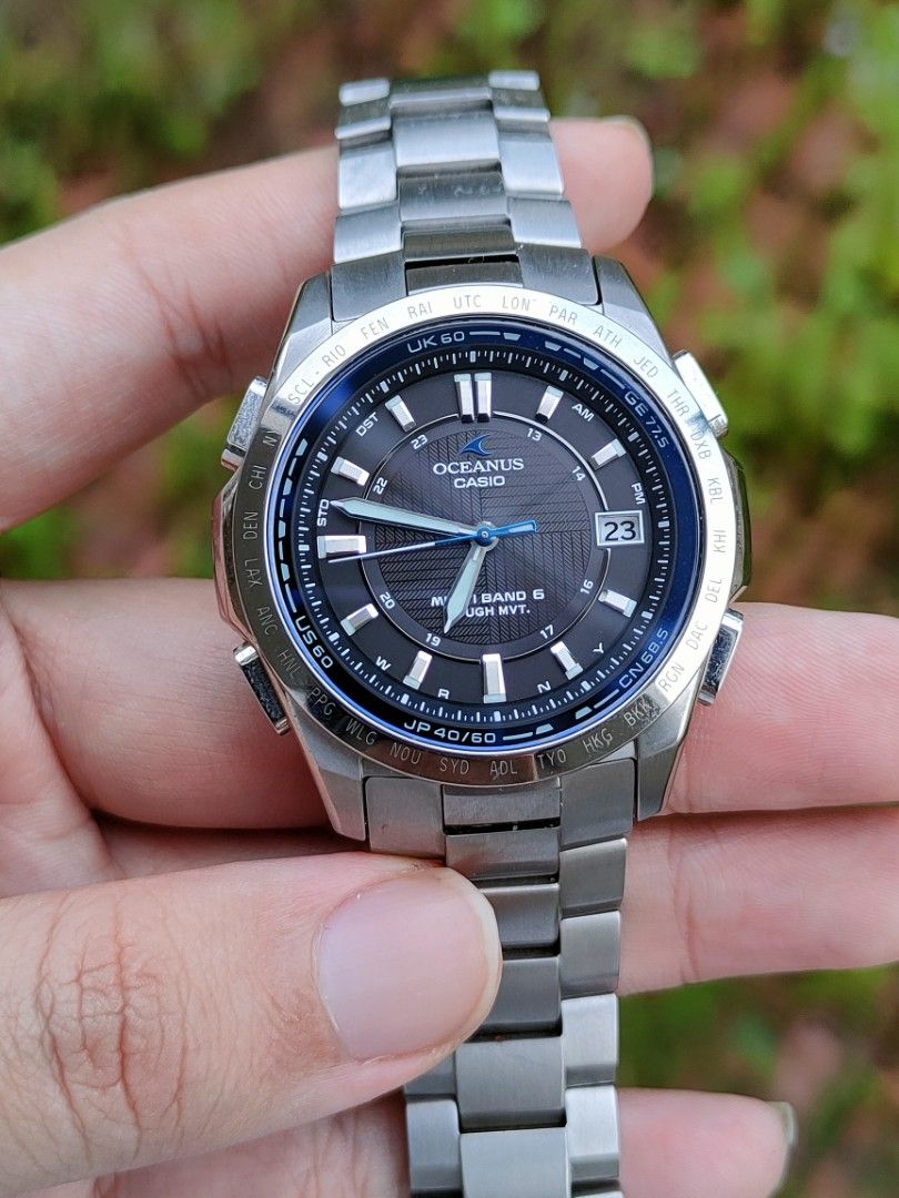 Casio Oceanus T100 Titanium Solar Watch, Luxury, Watches on Carousell
