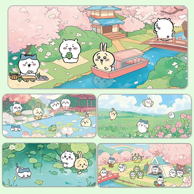 Chiikawa 滑鼠墊 鼠標墊 mouse pad 檯墊 office 家居 辦公用品 實用 日用品 小八 飛鼠 兔仔 兔兔 Usagi ...