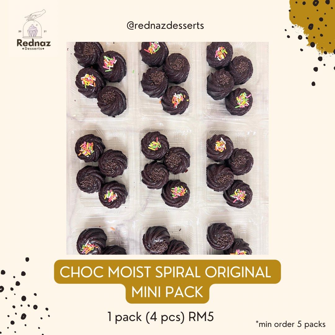 Choc Moist Cake Spiral with fillings / Potluck Raya / Jamuan Raya ...