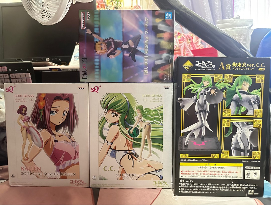 Code Geass Rare and Vintage Collection CC and Kallen Figure And Mem-Cho of Oshi No Ko, Hobbies ...