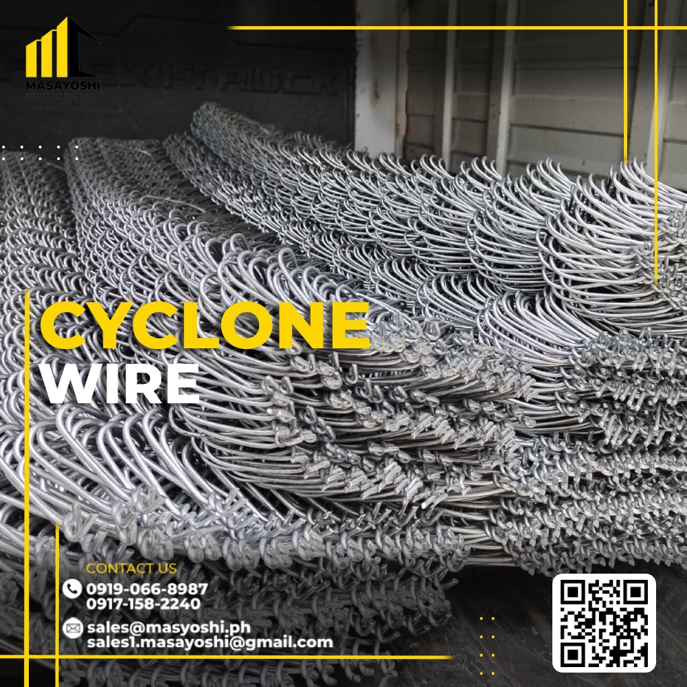 Cyclone Wire, Cyclone Wire #10 (3.4mm) 2"x10m 6ft / Barbed Wire / Hog ...