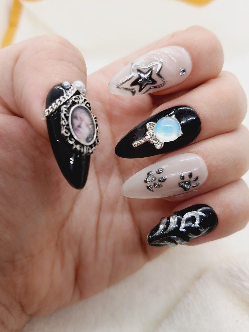 ONHAND CUSTOM ENHYPEN JAKE inspired pressons nails fake nails kpop ...