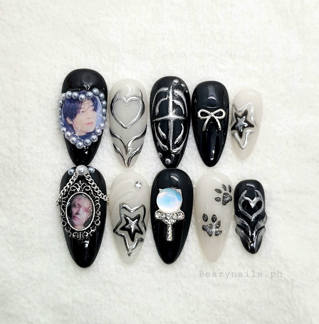 ONHAND CUSTOM ENHYPEN JAKE inspired pressons nails fake nails kpop ...