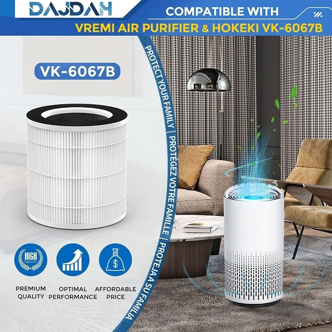 Vremi air purifier filter light store