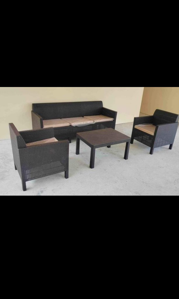 FREE DELIVERY SELECTED PLACES JOLLY RATTAN SALA SET WITH FOAM ...