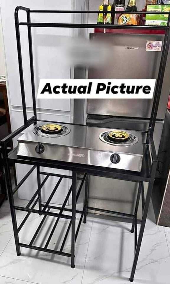 Gas Stove Rack Stand for Double Burner, Furniture & Home Living ...