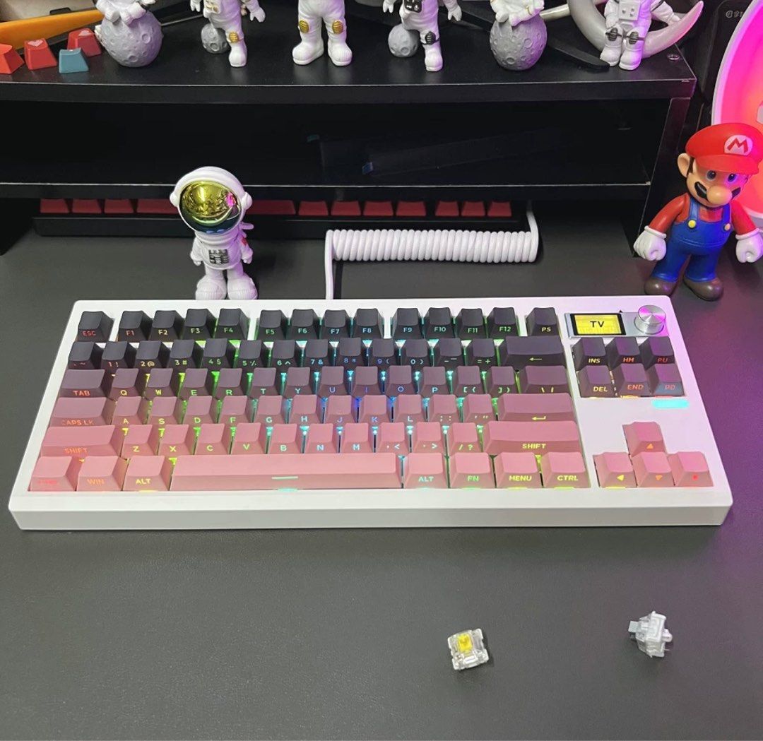 [SUPER CREAMY] Gradient mechanical keyboard Custom keyboard Creamy ...