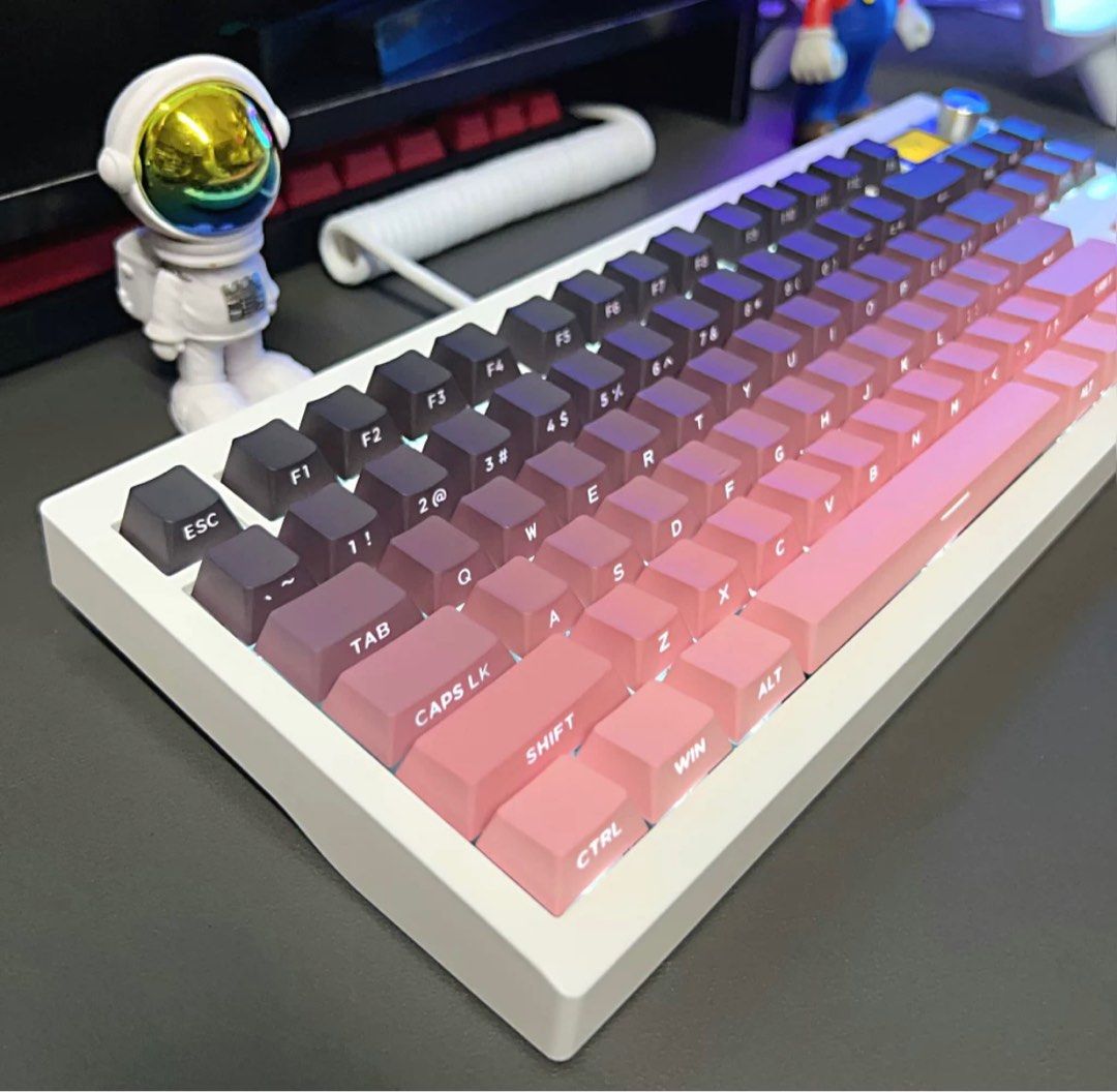 [SUPER CREAMY] Gradient mechanical keyboard Custom keyboard Creamy ...