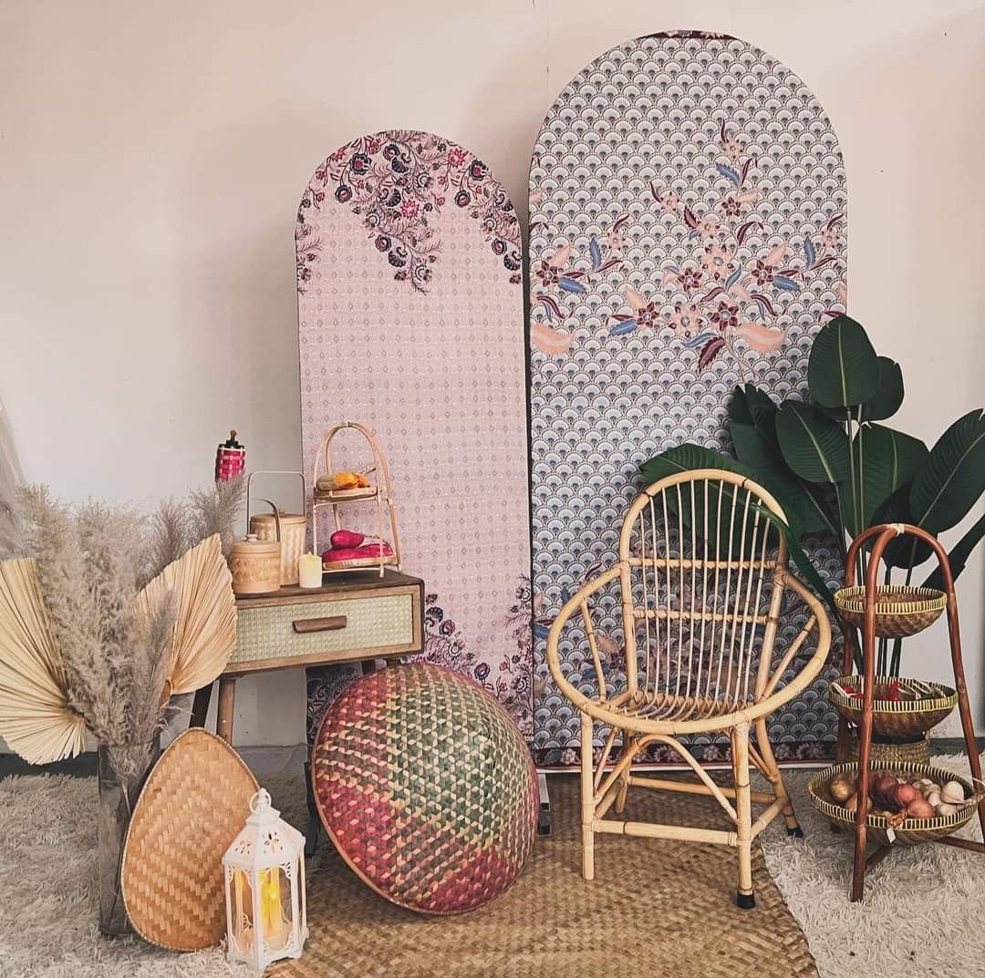 Hari raya backdrop photobooth village photography setup backdrop ...