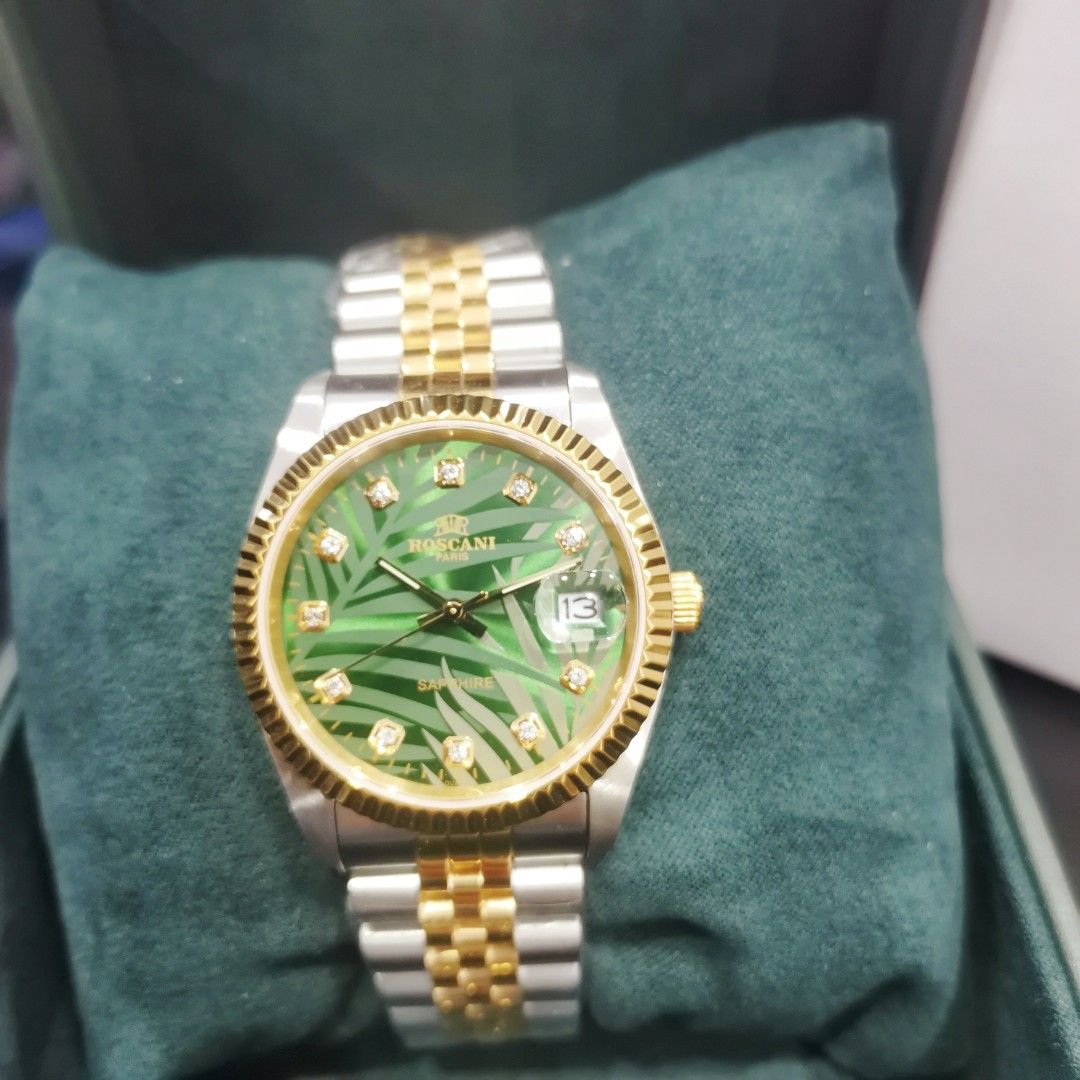 Jam Couple Roscani Sapphire Watch Quartz, Women's Fashion, Watches ...