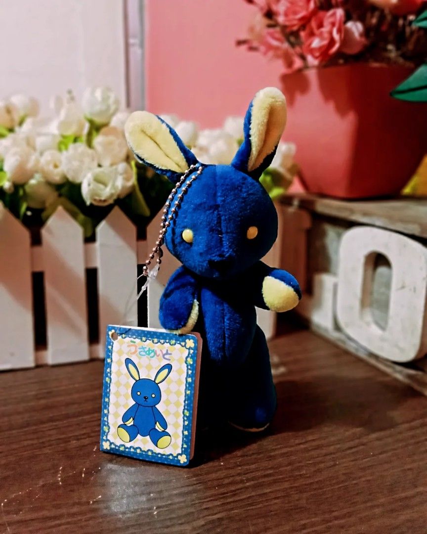 Japan Doll Mascot Blue Rabbit Bunny Usagi Usamate Movic, Toys & Collectibles, Mainan di Carousell