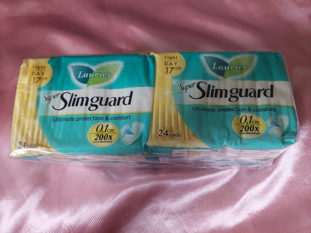 Laurier Super Slimguard Twin Pack Sanitary Pads, Free Items on Carousell