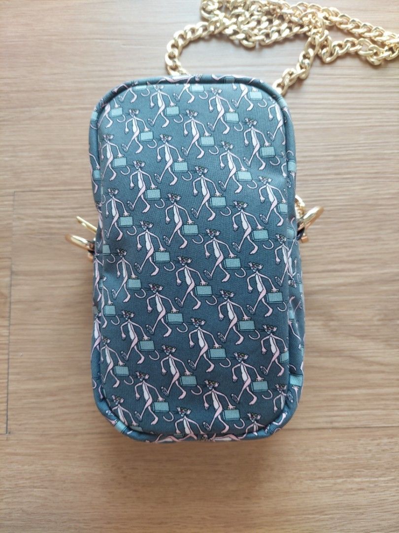 Loewe X Pink Panther Tag Made in Italy 100% All Silk Puffer Phonebag ...