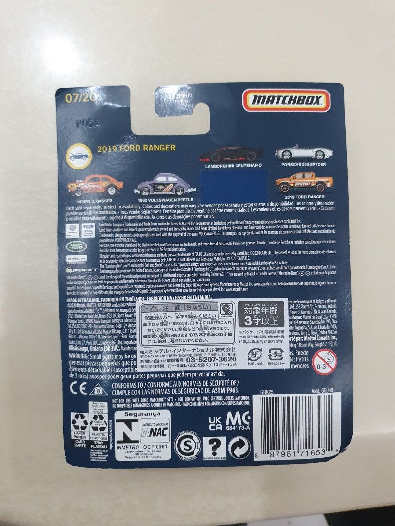Matchbox Collectors Mattel 2019 Ford Ranger, Hobbies & Toys, Toys ...