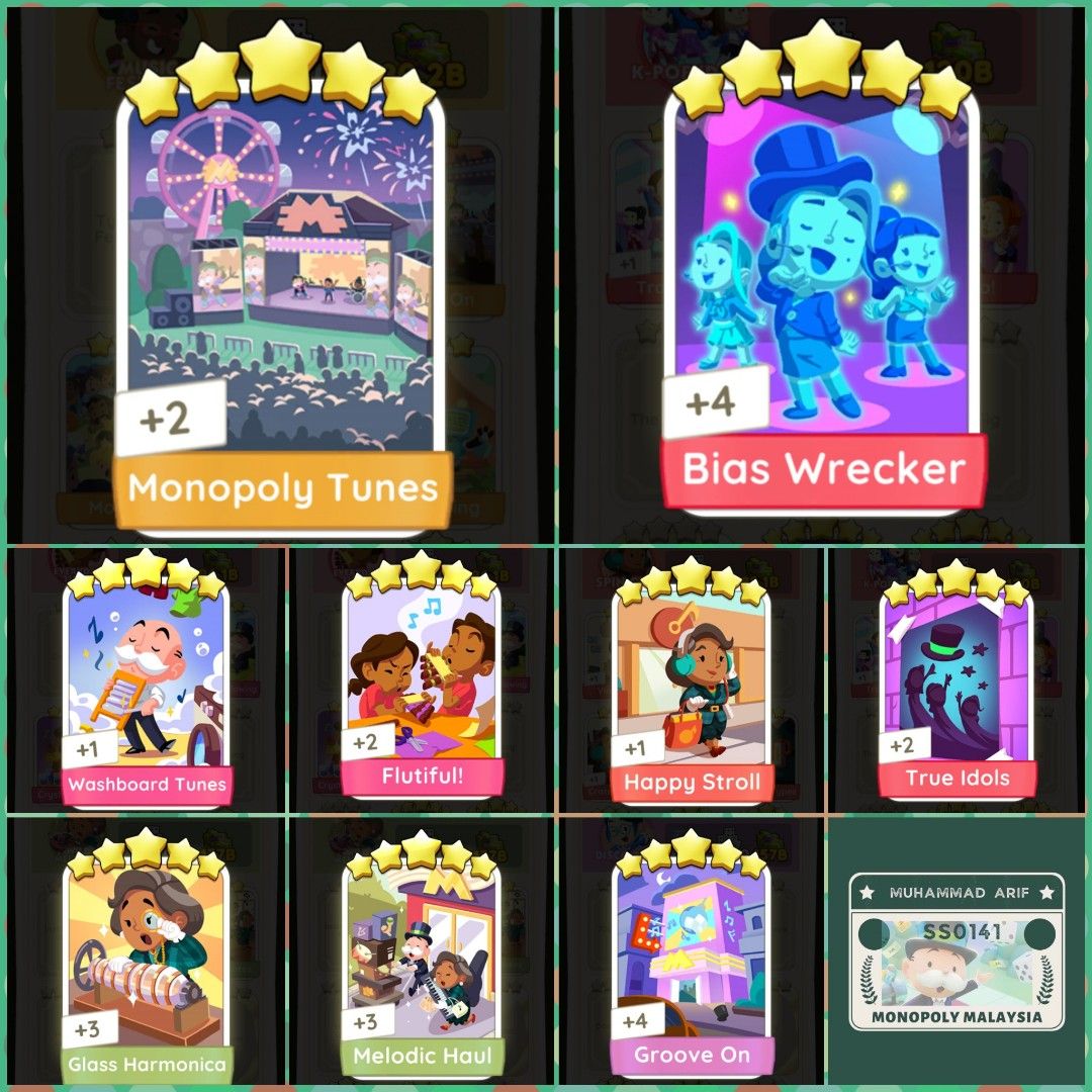 Monopoly Go 5 Star Sticker, Video Gaming, Gaming Accessories, In-Game ...