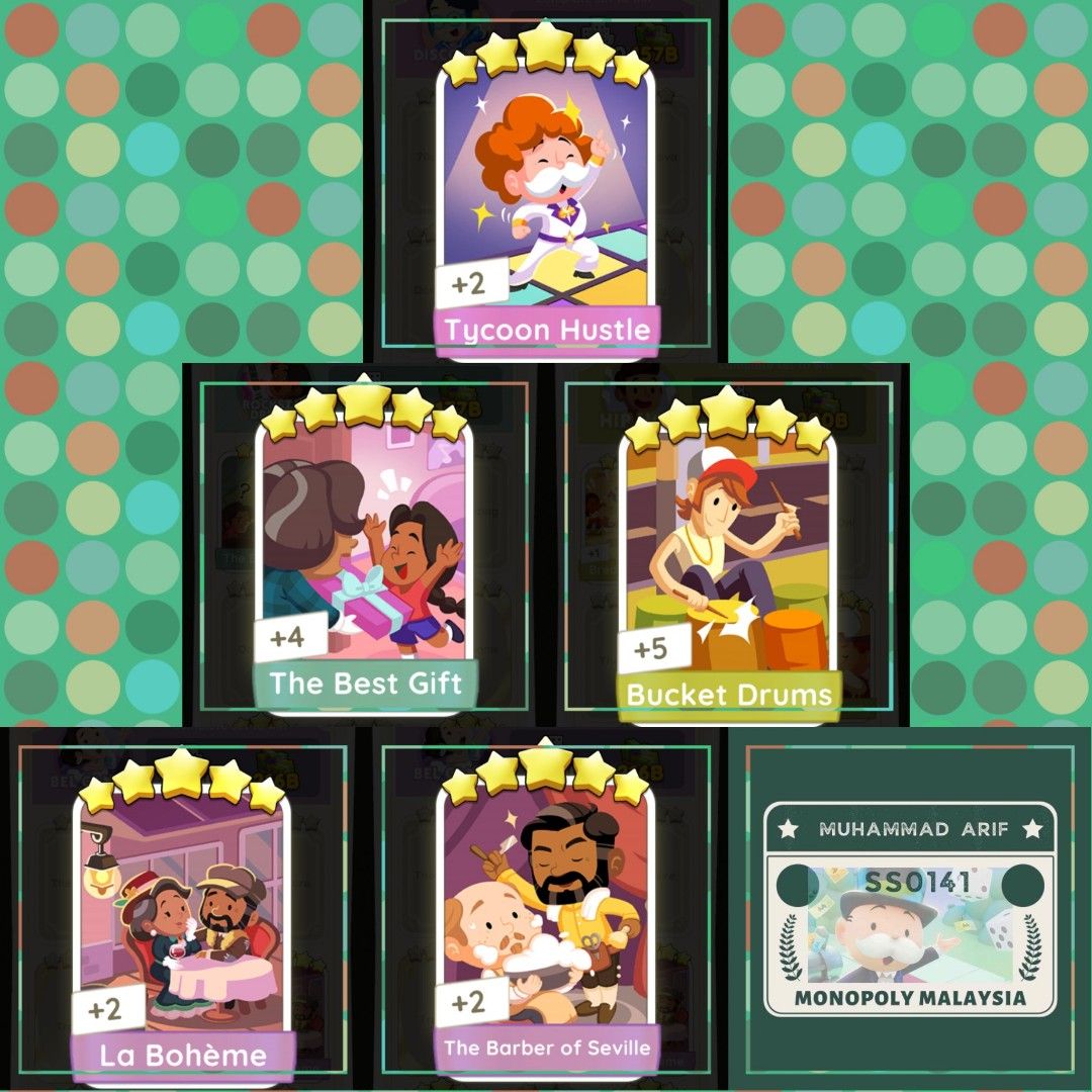 Monopoly Go 5 Star Sticker, Video Gaming, Gaming Accessories, In-Game ...