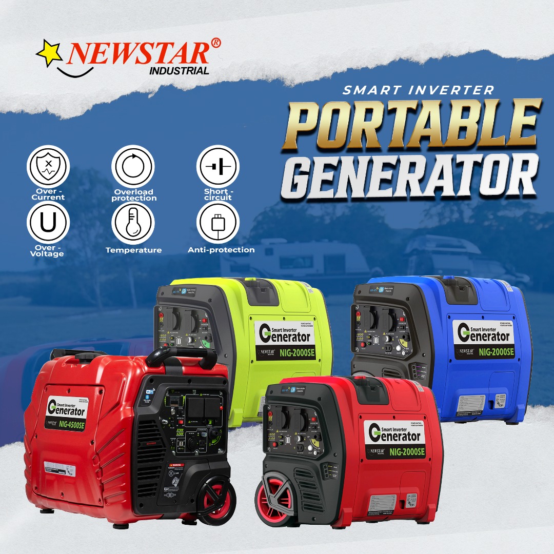Newstar 2KW - 4KW Portable Smart Inverter Generator Set, Commercial ...