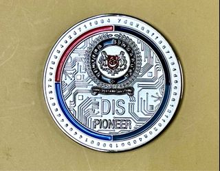 Vintage Obsolete Singapore Badge People’s Defence Force PDF Lion 1970s ...